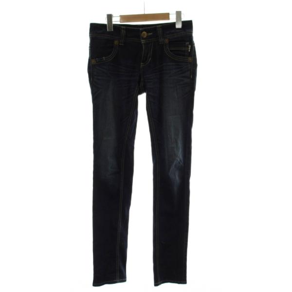 バーバリーブルーレーベル BURBERRY BLUE LABEL ローライズデニム ジーンズ 38 インディゴブルー スキニー E1R11-425-29 /GG■GY53 レディース【ブランド】バーバリーブルーレーベル BURBERRY B...