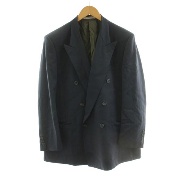 ジバンシィ GIVENCHY MONSIEUR テーラードジャケット ダブル ウール C98-W94-T170 紺 ネイビー /KU ■GY53 メンズ【ブランド】ジバンシィ GIVENCHY【表記サイズ】C98-W94-T170【実寸サイ...