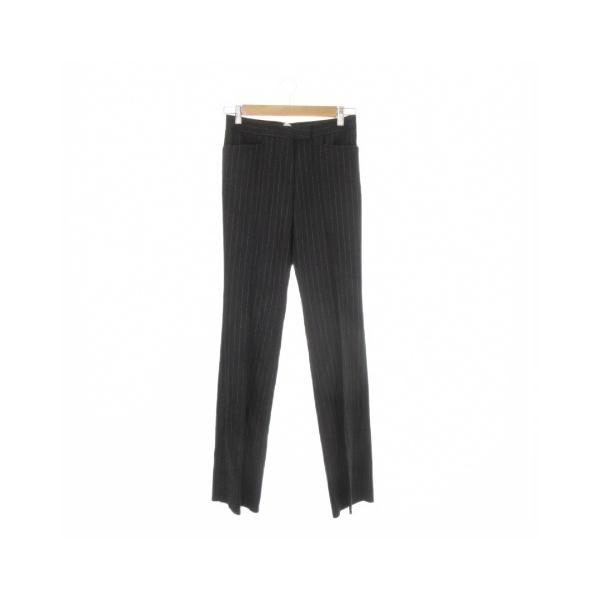 未使用品 サルトリアリング Sartoria Ring パンツ 38 黒 ブラック ストライプ柄 フルレングス /CK41 ■ECA005 レディース【ブランド】サルトリアリング Sartoria Ring【表記サイズ】38【実寸サイズ】ウ...