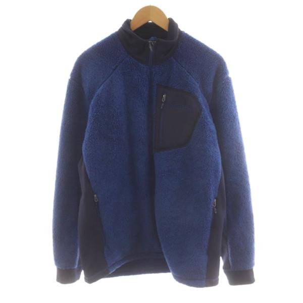 マーモット MARMOT フリースジャケット ロゴ 刺繍 L 青 ブルー V84020-3-MXP2 /AN49 ■ECD004 メンズ【ブランド】マーモット MARMOT【表記サイズ】L【実寸サイズ】肩幅：約50cm　身幅：約60cm　着...