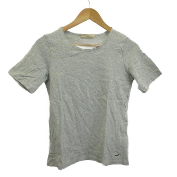 クロコダイル CROCODILE Tシャツ カットソー M グレー 無地 ラウンドネック 半袖 /MD ■ECA005 レディース【ブランド】クロコダイル CROCODILE【表記サイズ】M【実寸サイズ】肩幅：34cm　身幅：42cm　着丈...