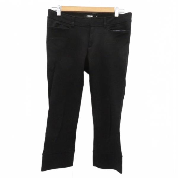 ダナキャランニューヨーク DKNY クロップドパンツ 七分丈 6 黒 ブラック /SM20 ■ECA005 レディース【ブランド】ダナキャランニューヨーク DKNY【表記サイズ】6【実寸サイズ】ウエスト：76cm　もも幅：23cm　裾幅：1...