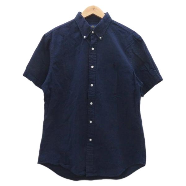 ラルフローレン RALPH LAUREN カジュアルシャツ L 紺 ネイビー ボタンダウンカラー 半袖 /SM3 ■ECA005 メンズ【ブランド】ラルフローレン RALPH LAUREN【表記サイズ】L【実寸サイズ】肩幅：48cm　身幅：...