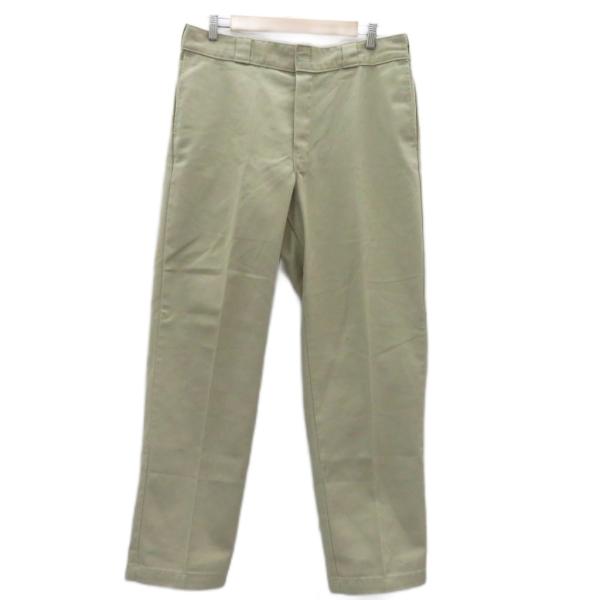 ディッキーズ Dickies ワークパンツ ロング丈 ベージュ /SM22 ■ECA005 メンズ【ブランド】ディッキーズ Dickies【表記サイズ】サイズ表記なし【実寸サイズ】ウエスト：86cm　もも幅：33cm　裾幅：22cm　股上：...