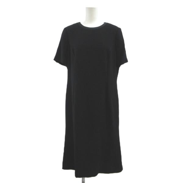 ロンポワンバイカルヴェンディフュージョン ROND POINT BY CARVEN DIFFUSION ロングワンピース フォーマル 15AR 黒 ブラック 無地【表記サイズ】15AR【実寸サイズ】肩幅：36cm　身幅：47cm　着丈：10...