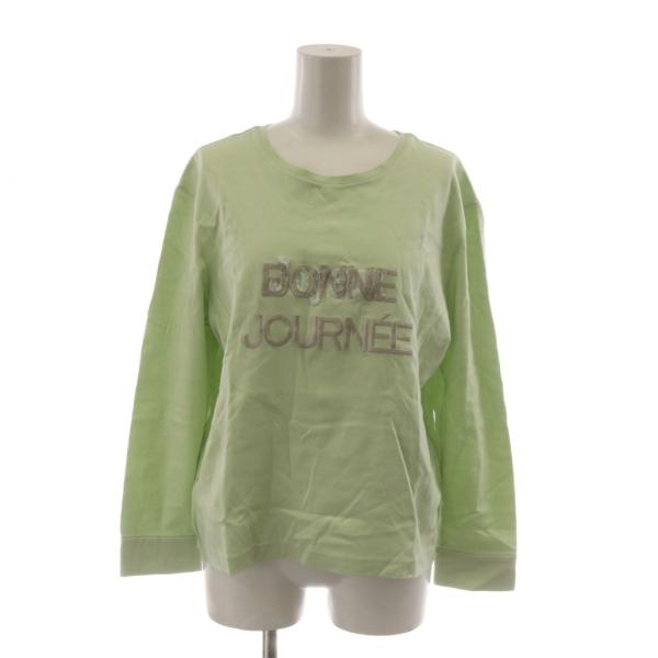 キャラオクルス CARA O CRUZ Tシャツ カットソー 11 緑 グリーン 長袖 /RR ■GY99 レディース【ブランド】キャラオクルス CARA O CRUZ【表記サイズ】11【実寸サイズ】肩幅：42cm　身幅：45cm　着丈：5...