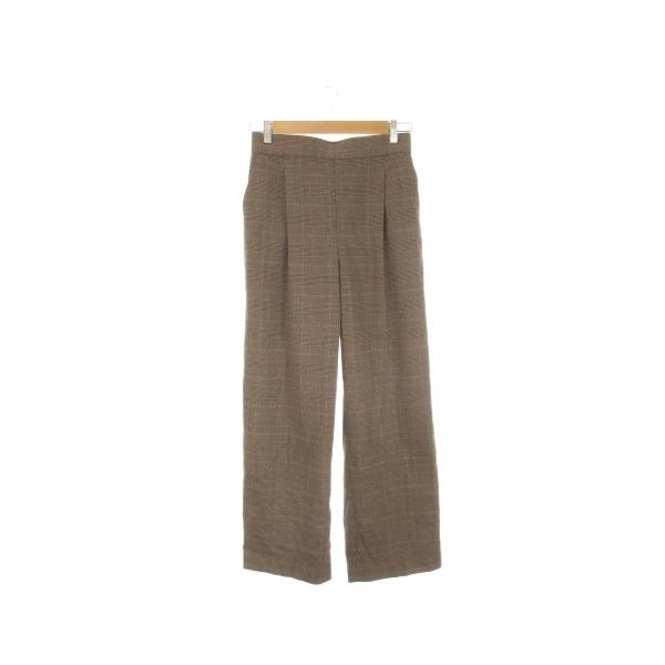 グローバルワーク GLOBAL WORK イージーパンツ L 茶 ブラウン チェック柄 ワイドシルエット フルレングス /CK41 ■ECA005 レディース【ブランド】グローバルワーク GLOBAL WORK【表記サイズ】L【実寸サイズ】...