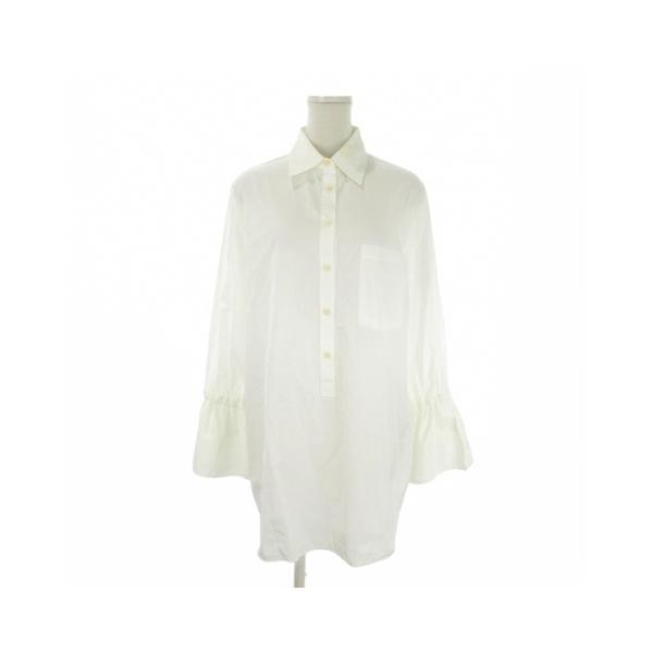 リーバイス Levi's MADE&amp;CRAFTED シャツワンピース XS 白 ホワイト 長袖 プルオーバー ギャザースリーブ /AO23 ■ECA005 レディース【ブランド】リーバイス Levi's【表記サイズ】XS【実寸サイズ...