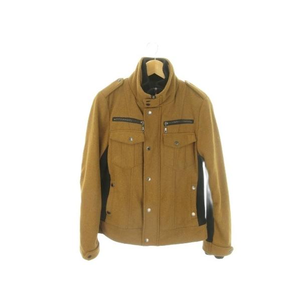セマンティックデザイン SEMANTIC DESIGN ミリタリージャケット 上着 M 茶 ブラウン 長袖 スタンドカラー ジップポケット【ブランド】セマンティックデザイン SEMANTIC DESIGN【表記サイズ】M【実寸サイズ】肩幅：...