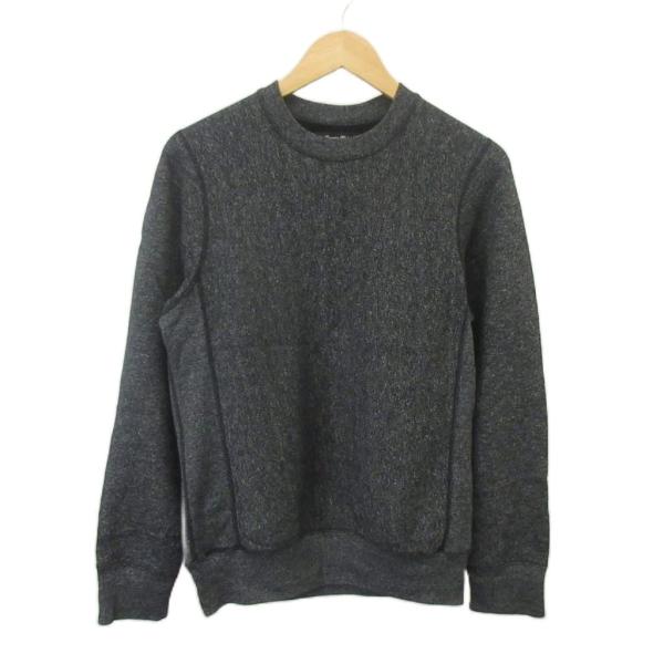 TORONTO KNITS トロント・ニッツ トレーナー S/P チャコールグレー 無地 ラウンドネック 長袖 /RY ■ECA005 メンズ【表記サイズ】S/P【実寸サイズ】肩幅：38cm　身幅：49cm　着丈：66cm　袖丈：65cm　...