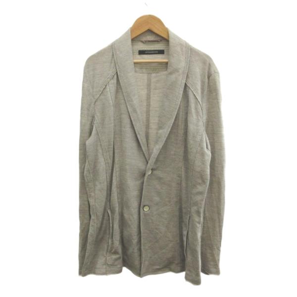 インターメッツォ INTERMEZZO ジャケット 上着 麻 リネン LL グレー 長袖 ショールカラー シングルブレスト /MD ■ECA003 メンズ【ブランド】インターメッツォ INTERMEZZO【表記サイズ】LL【実寸サイズ】肩幅...