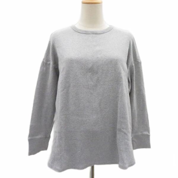 モーハウス MO HOUSE 授乳服 Tシャツ カットソー ライトグレー ワッフル ラウンドネック 長袖 /YS5 ■ECB005 レディース【表記サイズ】サイズなし（実寸サイズをご確認下さい）【実寸サイズ】肩幅：55cm　身幅：50cm　...