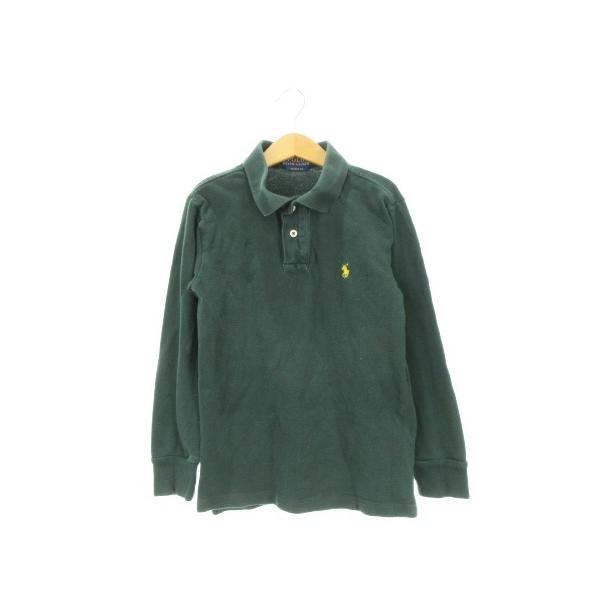 ポロ ラルフローレン POLO RALPH LAUREN ポロシャツ 長袖 ロゴ刺繍 子ども服（男の子用） S(8)P 緑 グリーン /AH3 ■ECA006 キッズ【ブランド】ポロ ラルフローレン POLO RALPH LAUREN【表記...