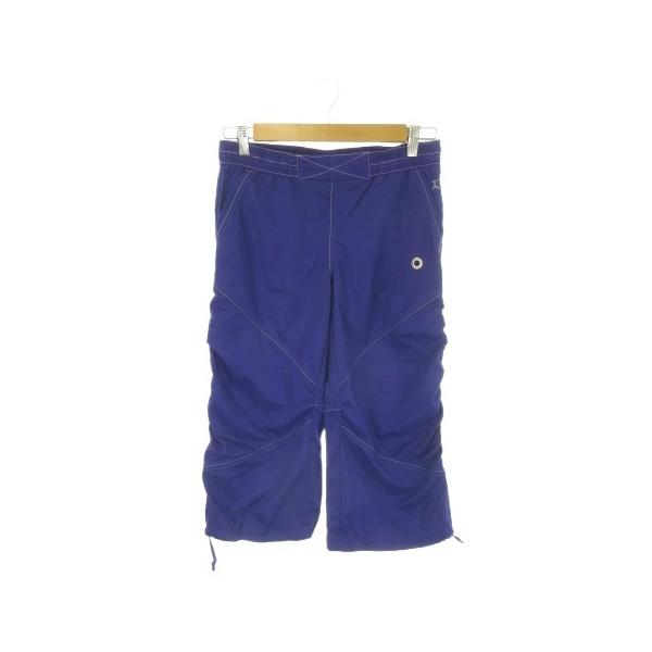ダンスキン DANSKIN クロップドパンツ スポーツウエア S 紫 パープル 無地 ドローストリング ロゴ /MN36 ■ECB006 レディース【表記サイズ】S【実寸サイズ】ウエスト：74〜cm　もも幅：26cm　裾幅：〜23cm　股上...