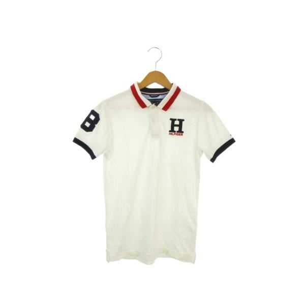トミーヒルフィガー TOMMY HILFIGER ポロシャツ 子ども服（男の子用） L/G(16/18) 白 ホワイト Hロゴ 半袖 /AO28 ■ECB006 キッズ【ブランド】トミーヒルフィガー TOMMY HILFIGER【表記サイズ...
