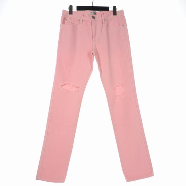 ゲス GUESS グリーンレーベル guess green label ダメージ加工 デニムパンツ ジーンズ 30 ピンク メンズ【ブランド】ゲス GUESS【表記サイズ】30【実寸サイズ】ウエスト：74cm　もも幅：26cm　裾幅：16c...