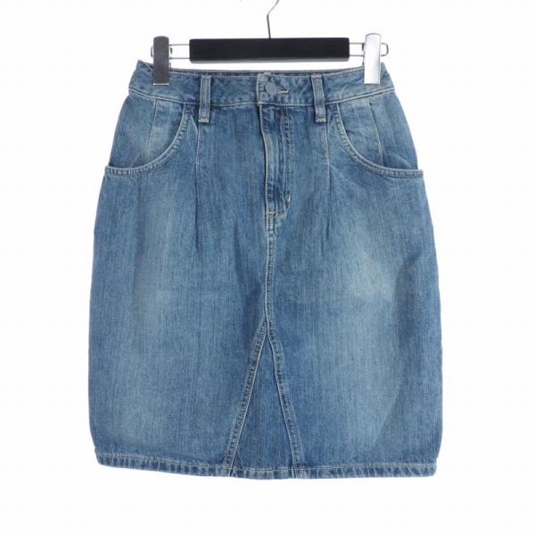 ゲス GUESS グリーンレーベル guess green label デニム タイト スカート 26 インディゴ レディース【ブランド】ゲス GUESS【表記サイズ】26【実寸サイズ】ウエスト：64cm　ヒップ：46cm　スカート丈：47...