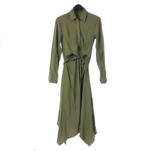 オールセインツ ALLSAINTS FLYN DRESS シャツロングワンピース ドレス XS オリーブグリーン WD099P 国内正規 レディース【ブランド】オールセインツ ALLSAINTS【表記サイズ】XS【実寸サイズ】肩幅：40cm...