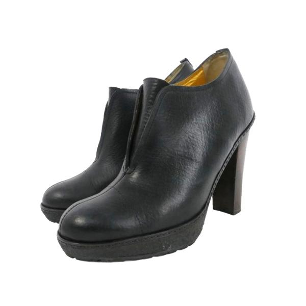 コレクションプリヴェ COLLECTION PRIVEE? レザー ブーティ ハイヒール ブラック 黒 レディース【ブランド】コレクションプリヴェ COLLECTION PRIVEE?【表記サイズ】表記なしの為不明【実寸サイズ】履き口周り：...