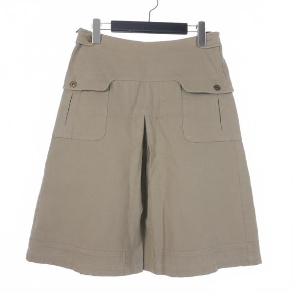 ル・フル Le Full カーゴスカート ひざ丈 42 ベージュ 国内正規 メンズ【表記サイズ】42【実寸サイズ】ウエスト：72cm　ヒップ：96cm　スカート丈：57cm　　【素材】コットン95％ エラスタン5％【色】ベージュ　※照明や撮...