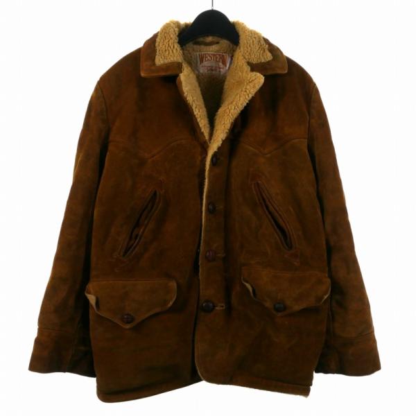 ショット SCHOTT レザー ブルゾン USA製 ボアランチジャケット 裏起毛 38 ブラウン 茶 メンズ【ブランド】ショット SCHOTT【表記サイズ】38【実寸サイズ】肩幅：53cm　身幅：58cm　袖丈：61.5cm　着丈：81cm...