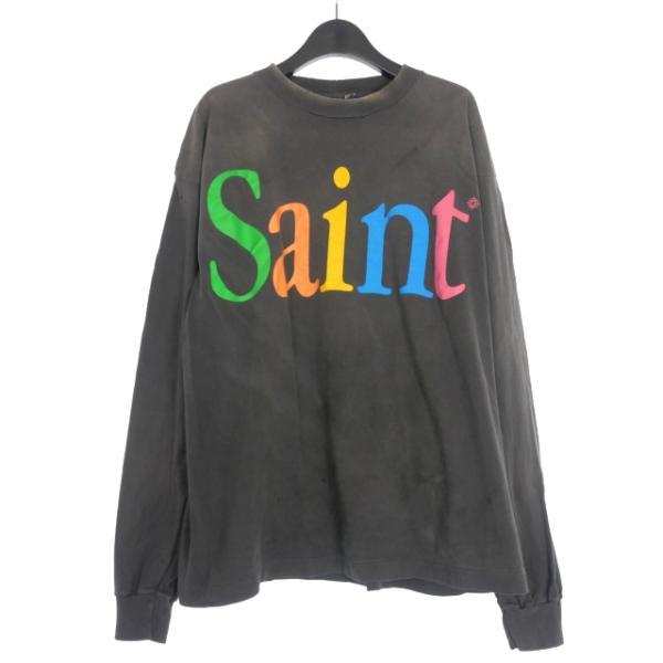 セントマイケル SAINTMICHAEL 25SS RAINBOW LS TEE ロングスリーブTシャツ カットソー 長袖 XL ブラック 黒 SM-HR8-0000-032 メンズ【ブランド】セントマイケル SAINTMICHAEL【表記...