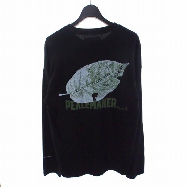 オーエーエムシー OAMC Peacemaker Leaf Loose Fit Crewneck Tシャツ カットソー 長袖 S ブラック 黒 PCM1OT04 メンズ【ブランド】オーエーエムシー OAMC【表記サイズ】S【実寸サイズ】肩幅...