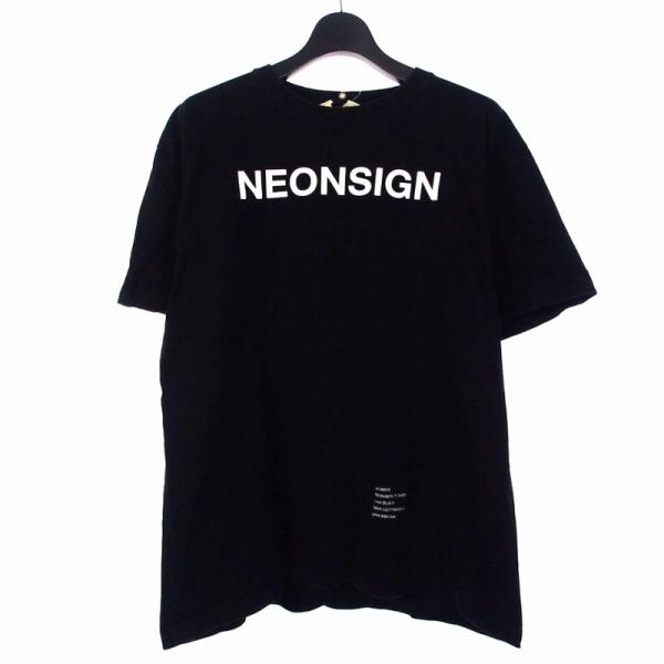 ネオンサイン NEON SIGN NEONSIGN T-SHIRT Tシャツ カットソー 半袖 ブラック 黒 メンズ【ブランド】ネオンサイン NEON SIGN【表記サイズ】表記なし【実寸サイズ】肩幅：54cm　身幅：57cm　着丈：72c...