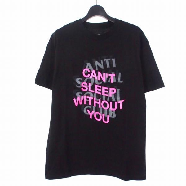 アンチソーシャルクラブ ASSC Can't Sleep Without You Tシャツ カットソー 半袖 L ブラック 黒 メンズ【表記サイズ】L【実寸サイズ】肩幅：52cm　身幅：52cm　着丈：73cm　袖丈：22cm　　【素材】コ...