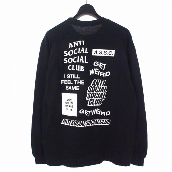 アンチソーシャルクラブ ASSC ロングスリーブ Tシャツ カットソー 長袖 L ブラック 黒 メンズ【表記サイズ】L【実寸サイズ】肩幅：52cm　身幅：55cm　着丈：69cm　袖丈：63cm　　【素材】コットン100％【色】ブラック　※...