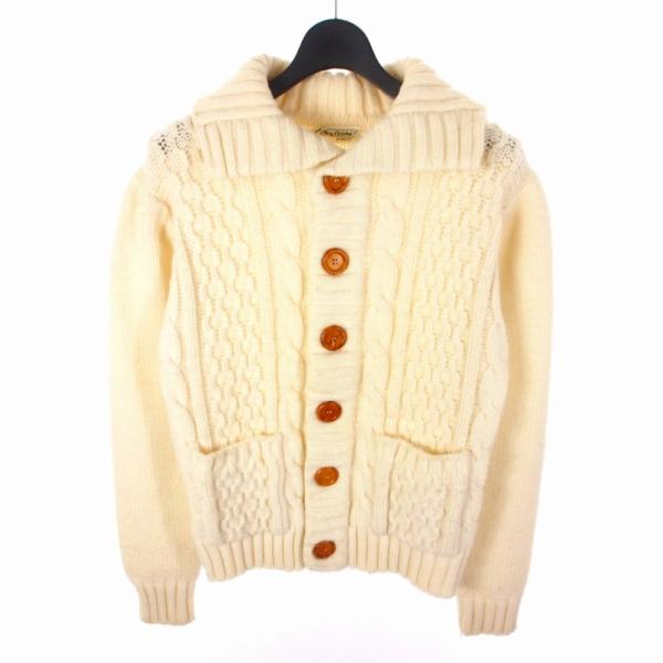 オレグカッシーニ Oleg Cassini ニットカーディガン M ホワイト 白 メンズ【表記サイズ】M【実寸サイズ】肩幅：45cm　身幅：48cm　着丈：57cm　袖丈：62cm　　【素材】表記なし【色】ホワイト　※照明や撮影環境により、...