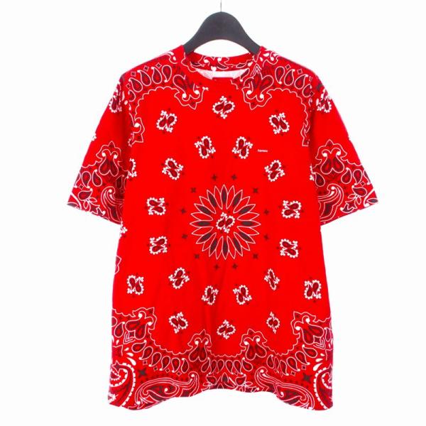 シュプリーム SUPREME 21SS Small Box Tee "Bandana Red" スモールボックスロゴ Tシャツ カットソー 半袖 M レッド 赤 メンズ【ブランド】シュプリーム SUPREME【表記サイズ】M【実寸サイズ】肩...