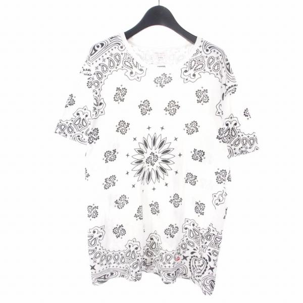 シュプリーム SUPREME × ヘインズ Hanes Bandana Tagless Tee バンダナ Tシャツ カットソー 半袖 M ホワイト 白 メンズ【ブランド】シュプリーム SUPREME【表記サイズ】M【実寸サイズ】肩幅：53c...