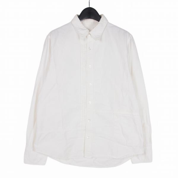 エイチユニット H-UNIT シャツ 長袖 2 ホワイト 白 メンズ【表記サイズ】2【実寸サイズ】肩幅：43cm　身幅：61cm　着丈：69cm　袖丈：60cm　　【素材】綿100％【色】ホワイト　※照明や撮影環境により、実物と若干お色が違...