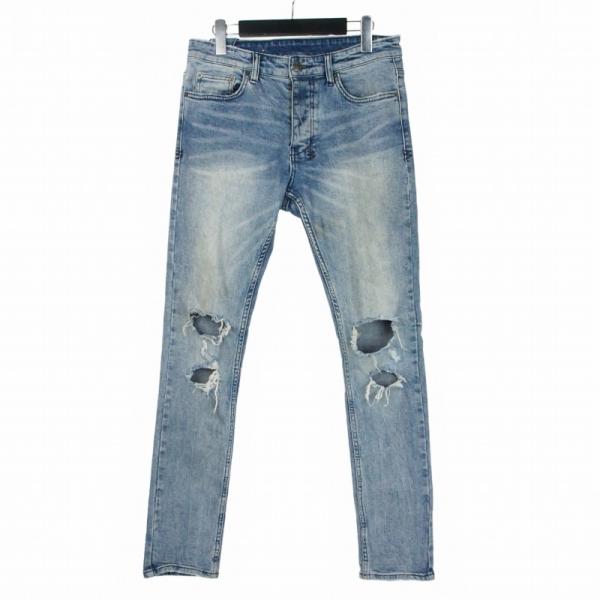スビ Ksubi CHITCH BURNT BLUE ダメージ加工 スキニーデニム ジーンズ パンツ 30 ブルー 青 メンズ【ブランド】スビ Ksubi【表記サイズ】30【実寸サイズ】ウエスト：80cm　もも幅：22cm　裾幅：13cm　...