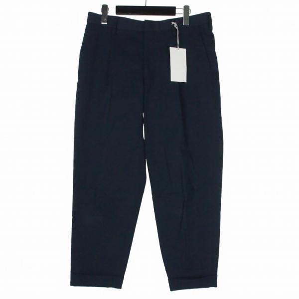 カラー kolor テーパードパンツ スラックス トラウザー 2 ネイビー 紺 20WCM-P13113 メンズ【ブランド】カラー kolor【表記サイズ】2【実寸サイズ】ウエスト：80cm　もも幅：28cm　裾幅：16cm　股上：24cm...