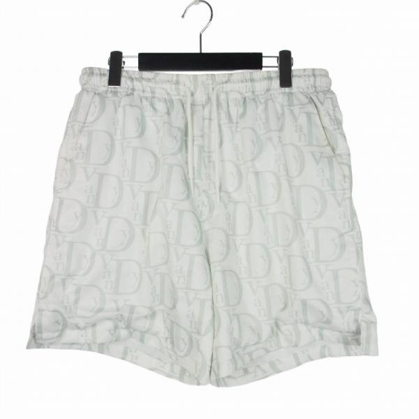 ヴァンディーザピンク Vandy The Pink VIOR HAWAIIAN PANTS 総柄 ハワイアンショーツ ショートパンツ ハーフパンツ L ホワイト 白 メンズ【表記サイズ】L【実寸サイズ】ウエスト：80cm　もも幅：31cm　...