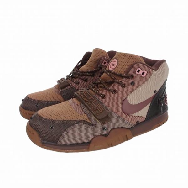 ナイキ NIKE × トラヴィススコット Travis Scott Air Trainer 1 エアトレーナー1 スニーカー 靴 US9.5 27.5cm ブラウン ピンク DR7515 200 メンズ【ブランド】ナイキ NIKE【表記サイ...