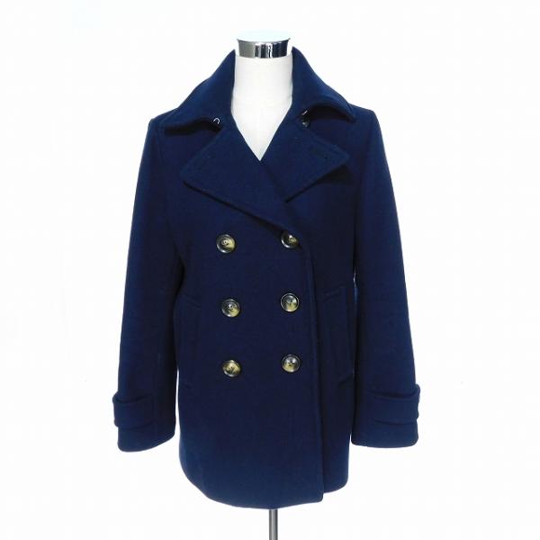 アンアシュリー Ann Ashlee Pコート ピーコート 長袖 ダブル ウール混 無地 38 紺 ネイビー アウター /THH レディース【表記サイズ】38（日本サイズM相当）【実寸サイズ】肩幅：39cm　身幅：47cm　袖丈：58cm　...