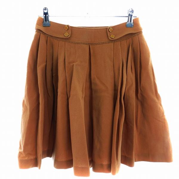 ネットディマミーナ NETTO di MAMMINA スカート フレア ミニ ウール 無地 34 ベージュ ボトムス /T2 レディース【表記サイズ】34（日本サイズXS相）【実寸サイズ】ウエスト：60cm　ヒップ：-cm　スカート丈：45...