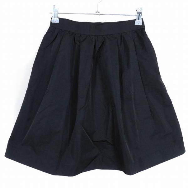 ミグレイト MIGRATE フレアスカート ミニ タック サイドファスナー 無地 34 黒 ブラック ボトムス /T2 レディース【表記サイズ】34(日本サイズS相当)【実寸サイズ】ウエスト：60cm　ヒップ：-cm　スカート丈：45cm　...