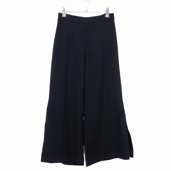 ザラ ベーシック ZARA BASIC ワイドパンツ スリット センタープレス サイドファスナー 無地 XS 黒 ブラック ボトムス /TYM レディース【ブランド】ザラ ベーシック ZARA BASIC【表記サイズ】XS【実寸サイズ】ウエ...