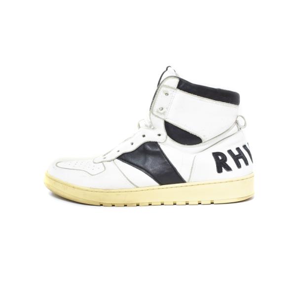 ルード RHUDE Rhecess High White Black スニーカー ハイカット 9 白 ホワイト RHU08PF20120 ☆AA★ メンズ【表記サイズ】9【実寸サイズ】最大幅：10.5cm　アウトソール：29.5cm　　【色...