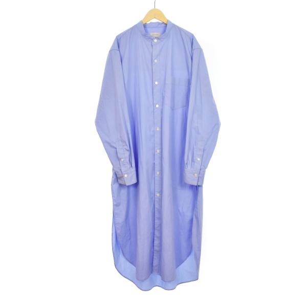 ベッドフォード BED J.W. FORD 23SS ロングシャツ 長袖 バンドカラー 2 青 ブルー 23SS-B-BL04 メンズ【ブランド】ベッドフォード BED J.W. FORD【表記サイズ】2【実寸サイズ】肩幅：50cm　身幅：...
