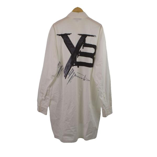 ワイスリー Y-3 5周年 YOHJI SHRT ART1 シャツ 長袖 ロゴ プリント M 白 ホワイト CY6855 メンズ【ブランド】ワイスリー Y-3【表記サイズ】M【実寸サイズ】肩幅：約50cm　身幅：約57cm　着丈：約94cm...