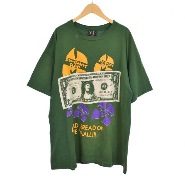 セントマイケル SAINTMICHAEL Sean Wotherspoon 24SS Saint Clans Print Tee Tシャツ 半袖 プリント ダメージ加工 XL 緑 SM-YS8-0000-C16【ブランド】セントマイケル S...