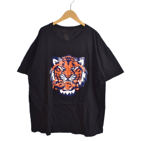 ヴィーロン VLONE Tシャツ 半袖 プリント 半袖 XL 黒ブラック メンズ【表記サイズ】XL【実寸サイズ】肩幅：約58cm　身幅：約60cm　着丈：約71cm　袖丈：約19cm　　【素材】ケアタグが欠損しており確認できません。【色】黒...