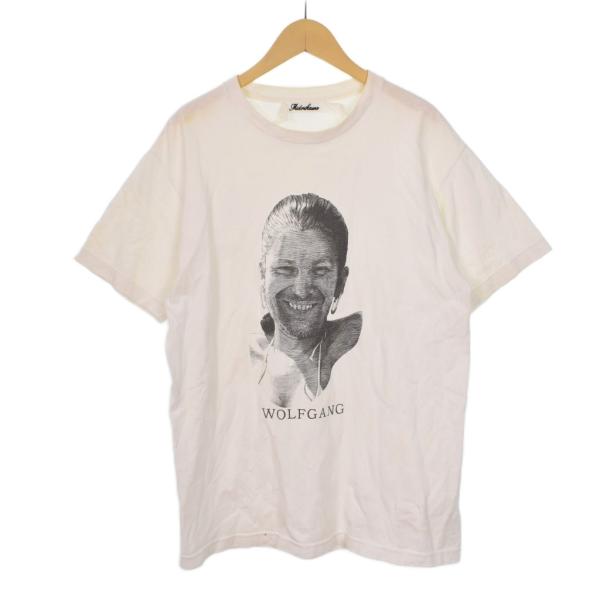 ミドリカワ Midorikawa TWONESS WOLFGANG Tシャツ 半袖 プリント M 白 ホワイト メンズ【表記サイズ】M【実寸サイズ】肩幅：46.5cm　身幅：47cm　着丈：67cm　袖丈：19cm　　【素材】コットン【色】...