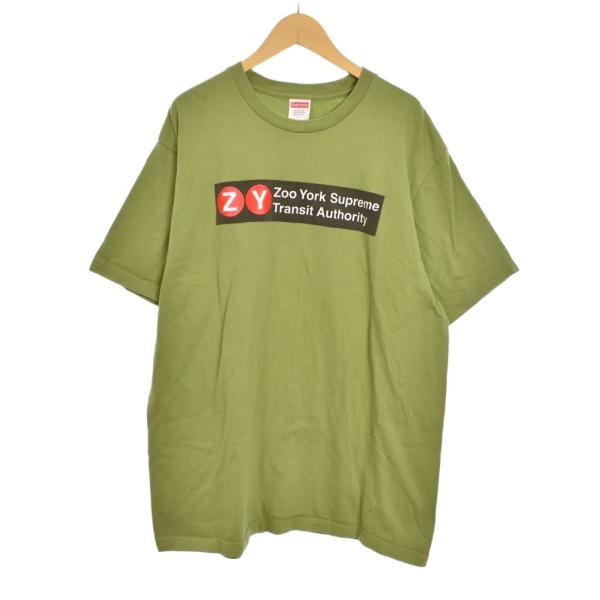 シュプリーム SUPREME Zoo York 25SS Transit Authority Tシャツ 半袖 クルーネック プリント L カーキ メンズ【ブランド】シュプリーム SUPREME【表記サイズ】L【実寸サイズ】肩幅：47cm　身...