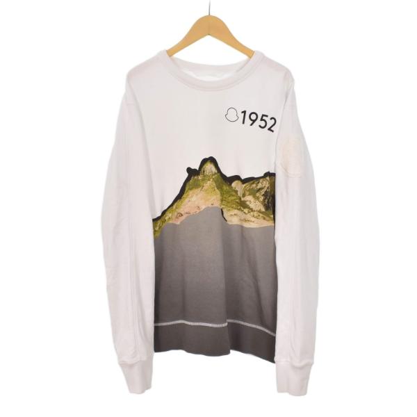 モンクレール MONCLER GENIUS 1952 21SS MAGLIA GIROCOLLO スウェット トレーナー M 白 ホワイト G10928G72910 メンズ【ブランド】モンクレール MONCLER【表記サイズ】M【実寸サイズ...